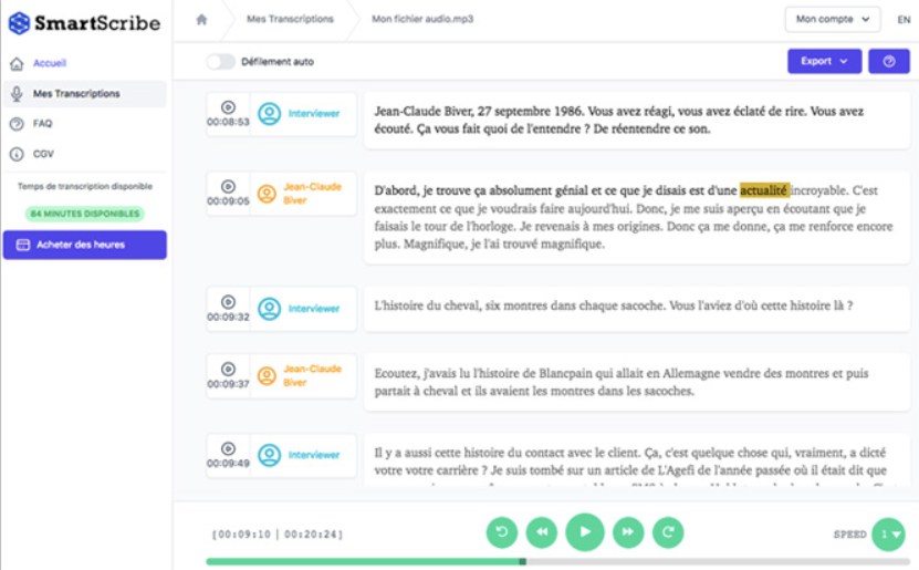 Logiciel De Transcription Audio En Texte