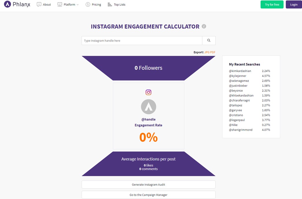 Taux d'engagement Instagram : définition, calculateurs